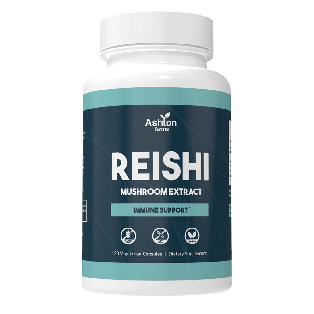 Reishi mushroom capsules for immune support