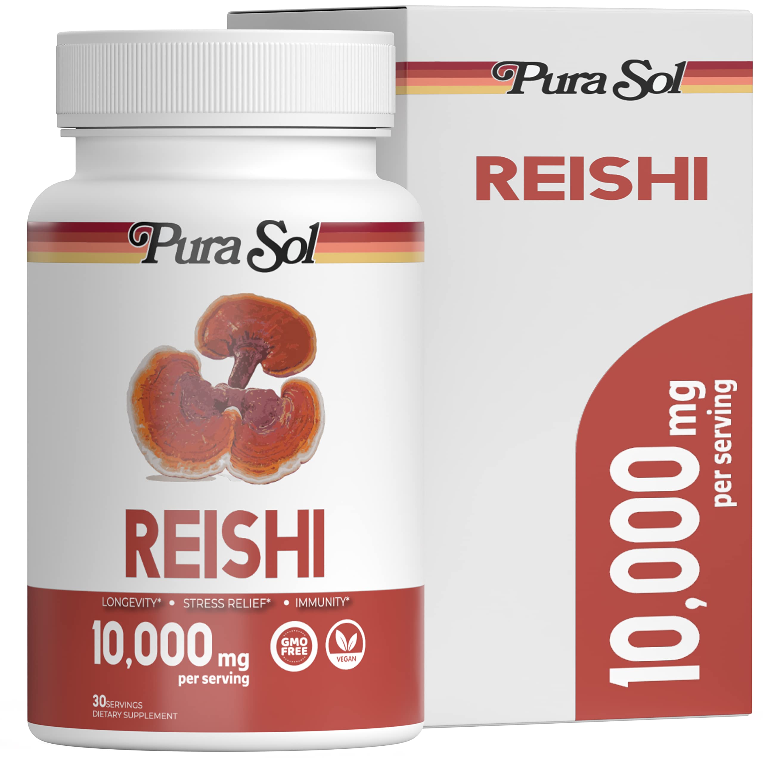 Reishi mushroom capsules for immune support