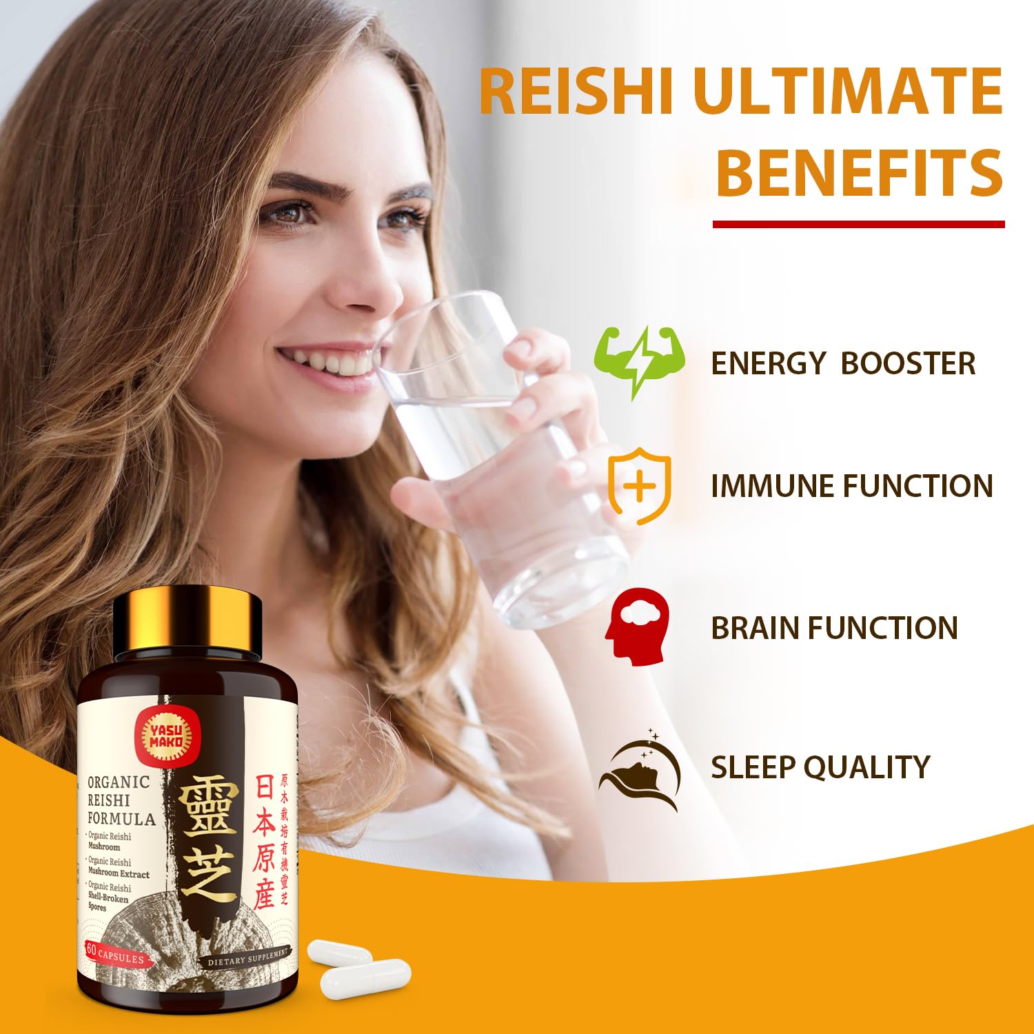 reishi mushroom capsules for stress relief