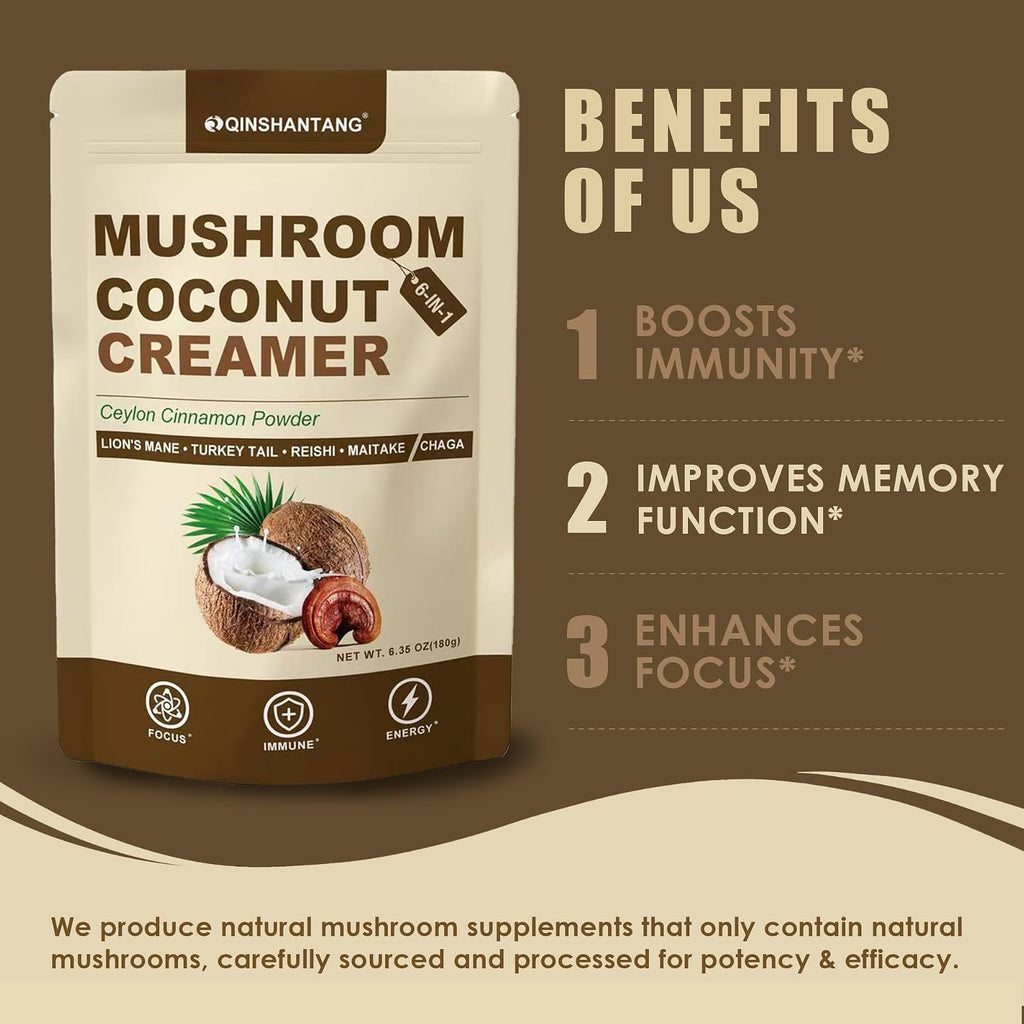 Reishi mushroom coffee enhancer