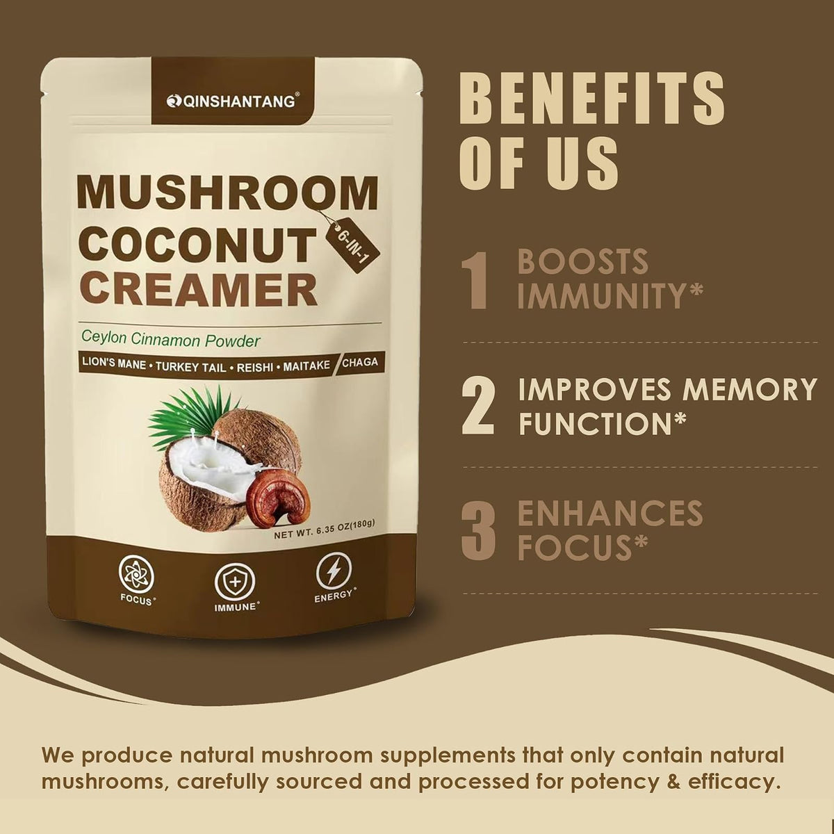 Reishi mushroom coffee enhancer