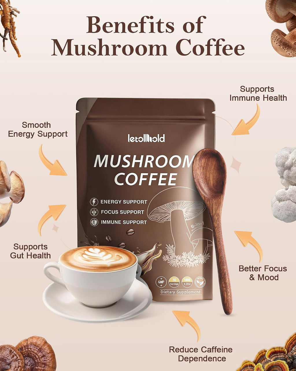 reishi mushroom coffee for energy boost