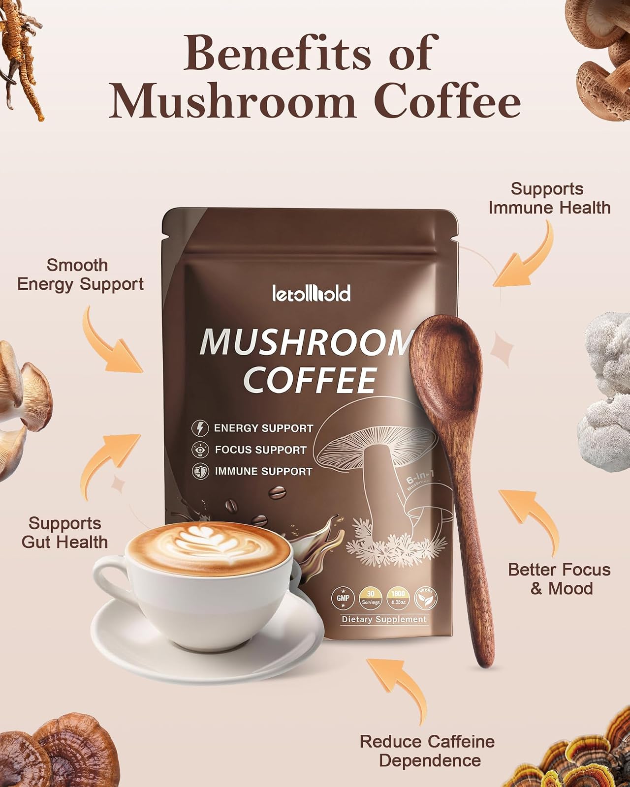 reishi mushroom coffee for energy boost