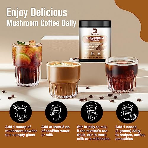 Reishi mushroom coffee for relaxation