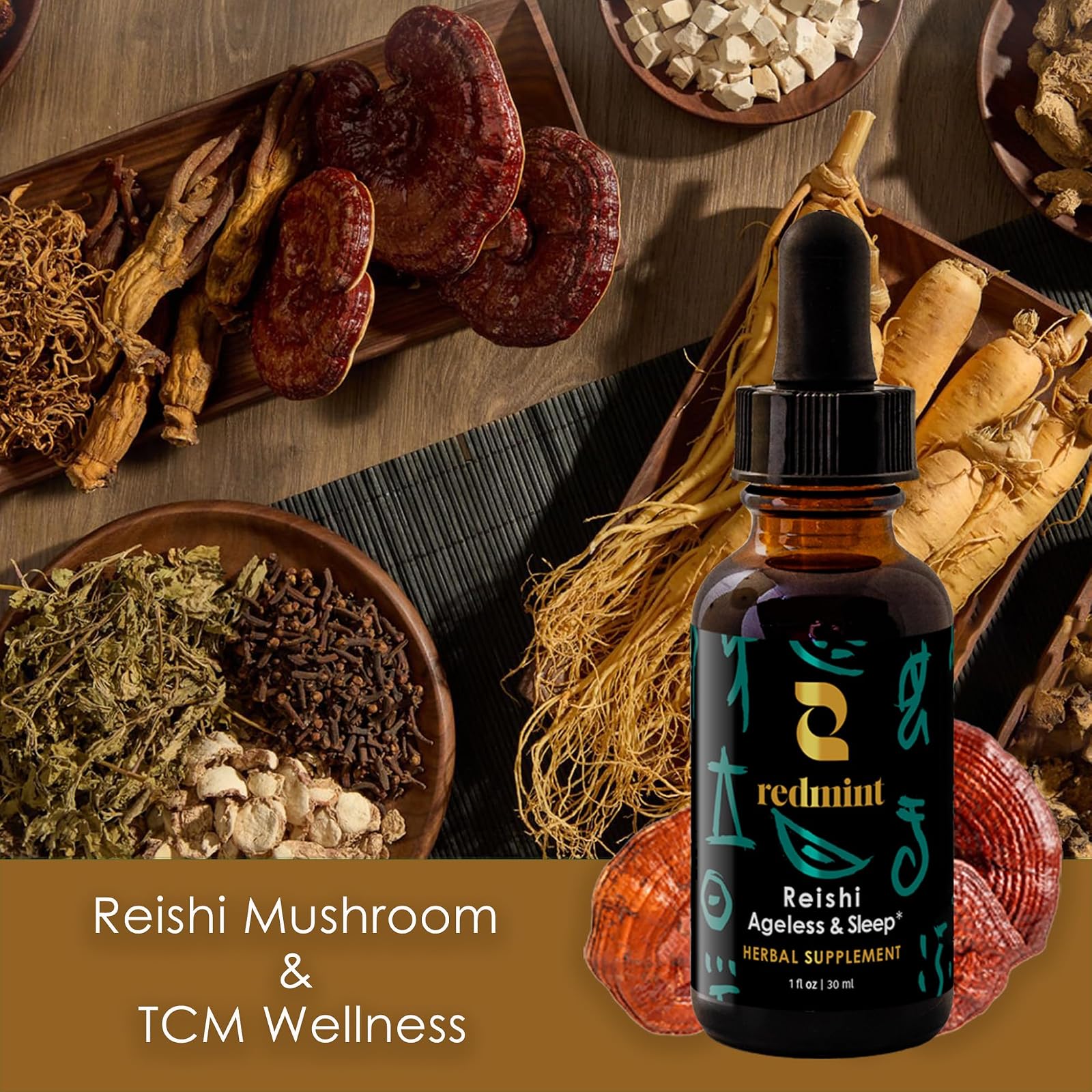 Reishi mushroom drops for better sleep