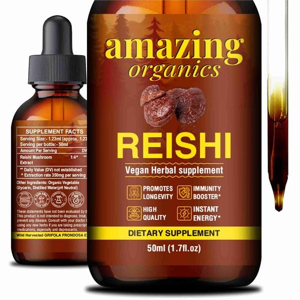 Reishi mushroom drops for wellness