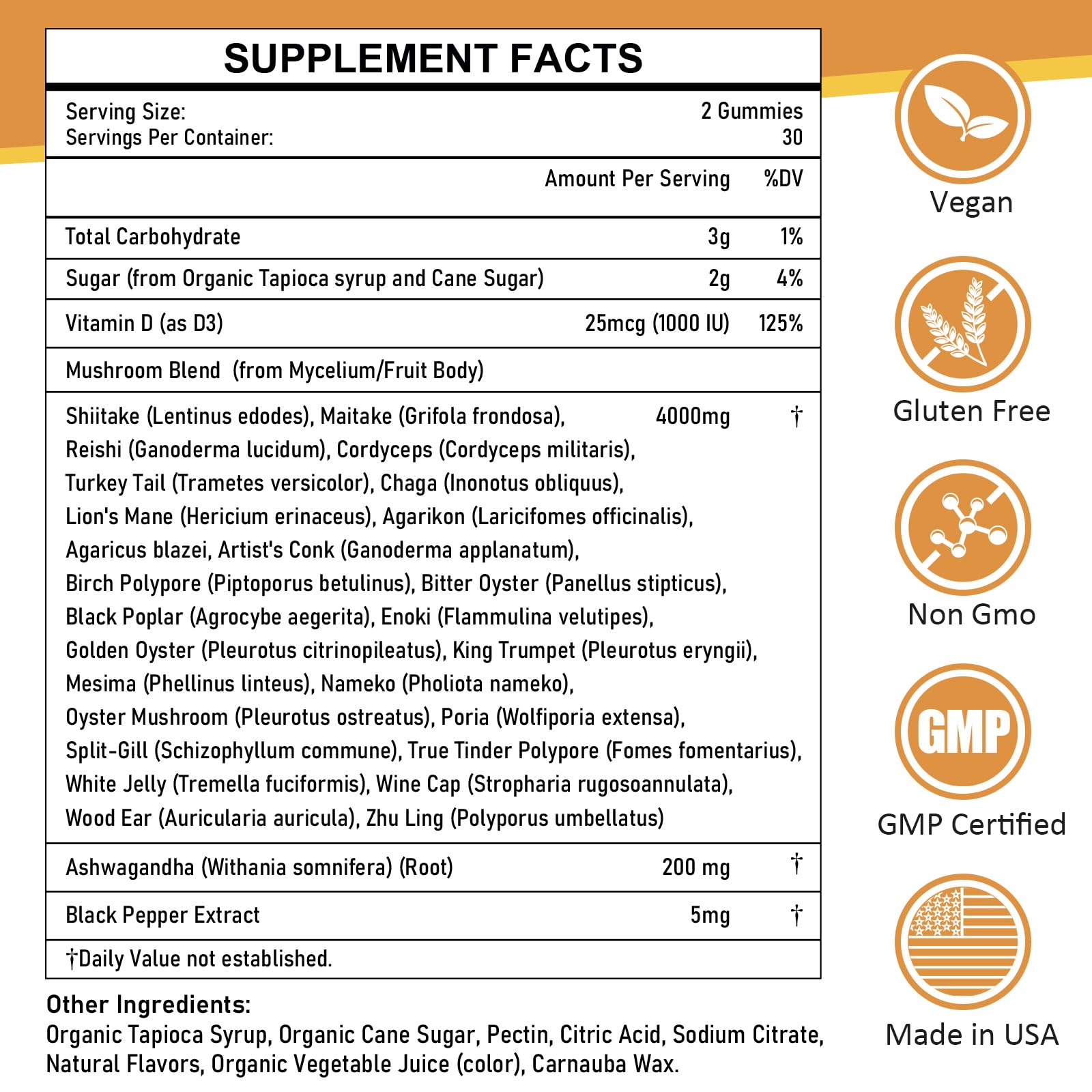 Reishi mushroom gummies for immune health