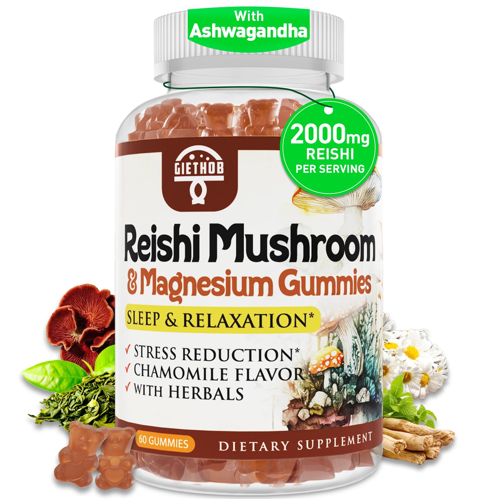 Reishi mushroom gummies for relaxation