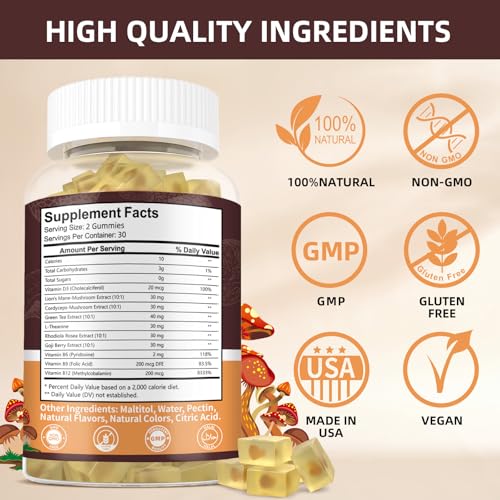 Reishi mushroom gummies for relaxation