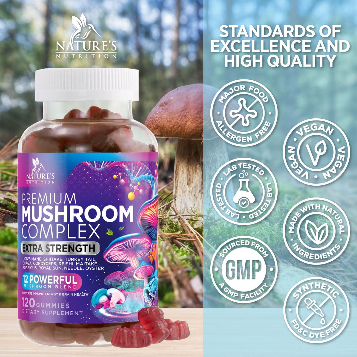 Reishi mushroom gummies for stress relief