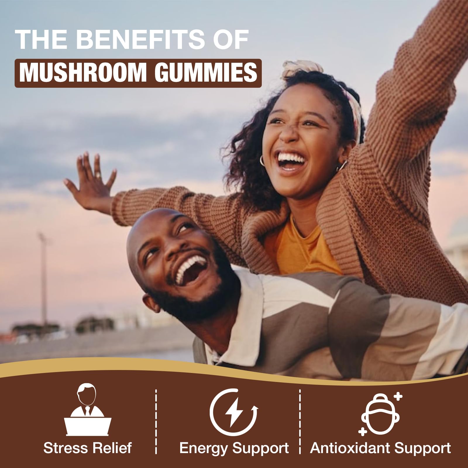 Reishi mushroom gummies for stress relief