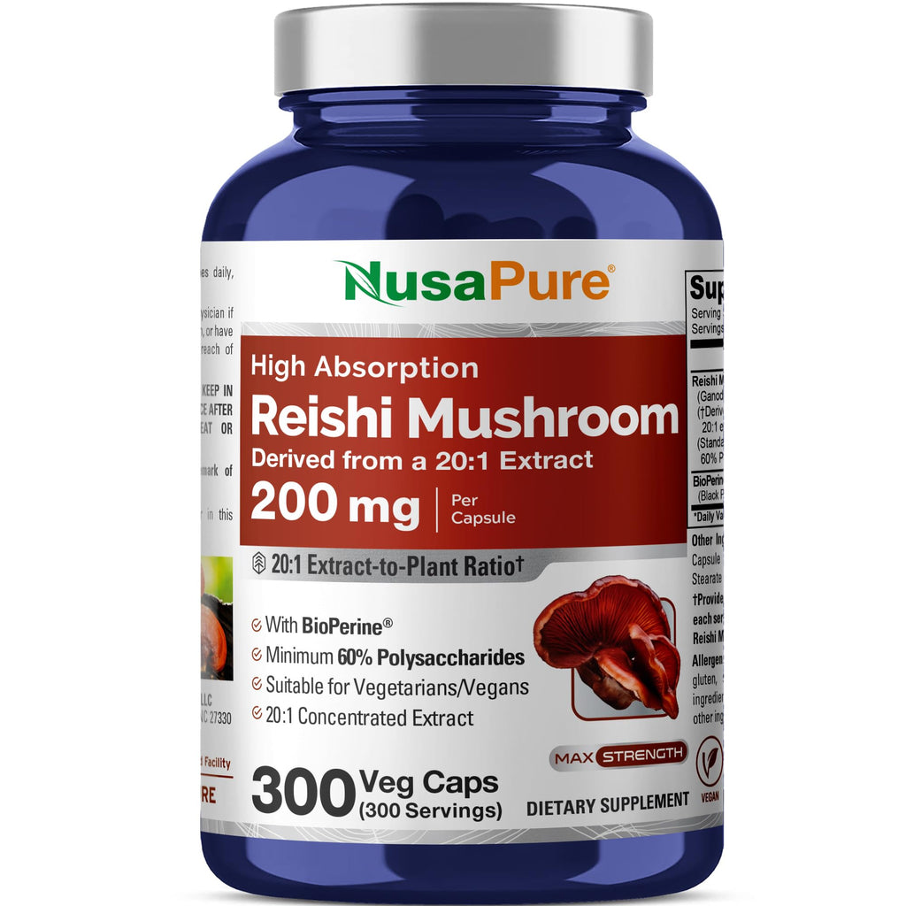 Reishi mushroom health benefits capsules