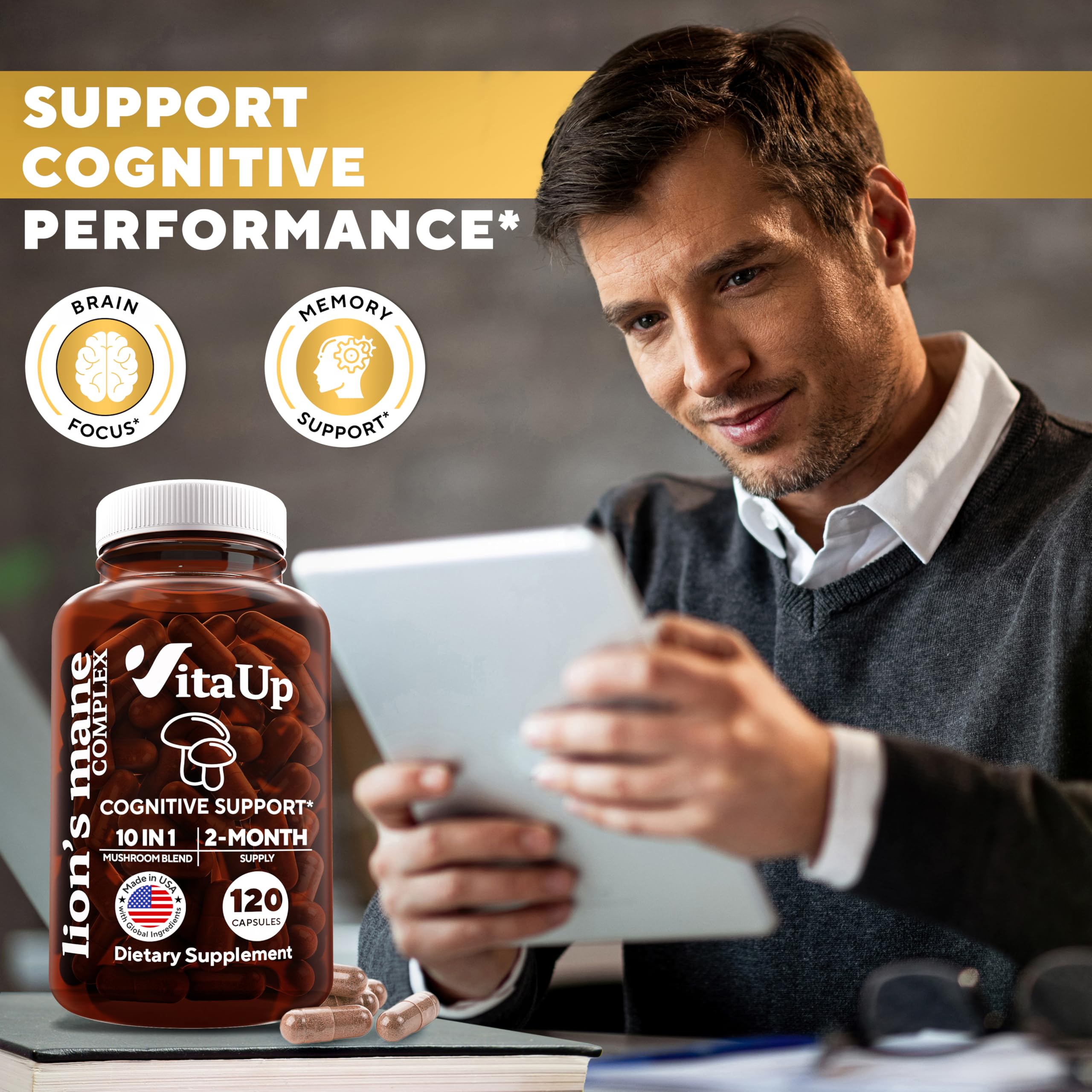 Reishi mushroom stress relief capsules