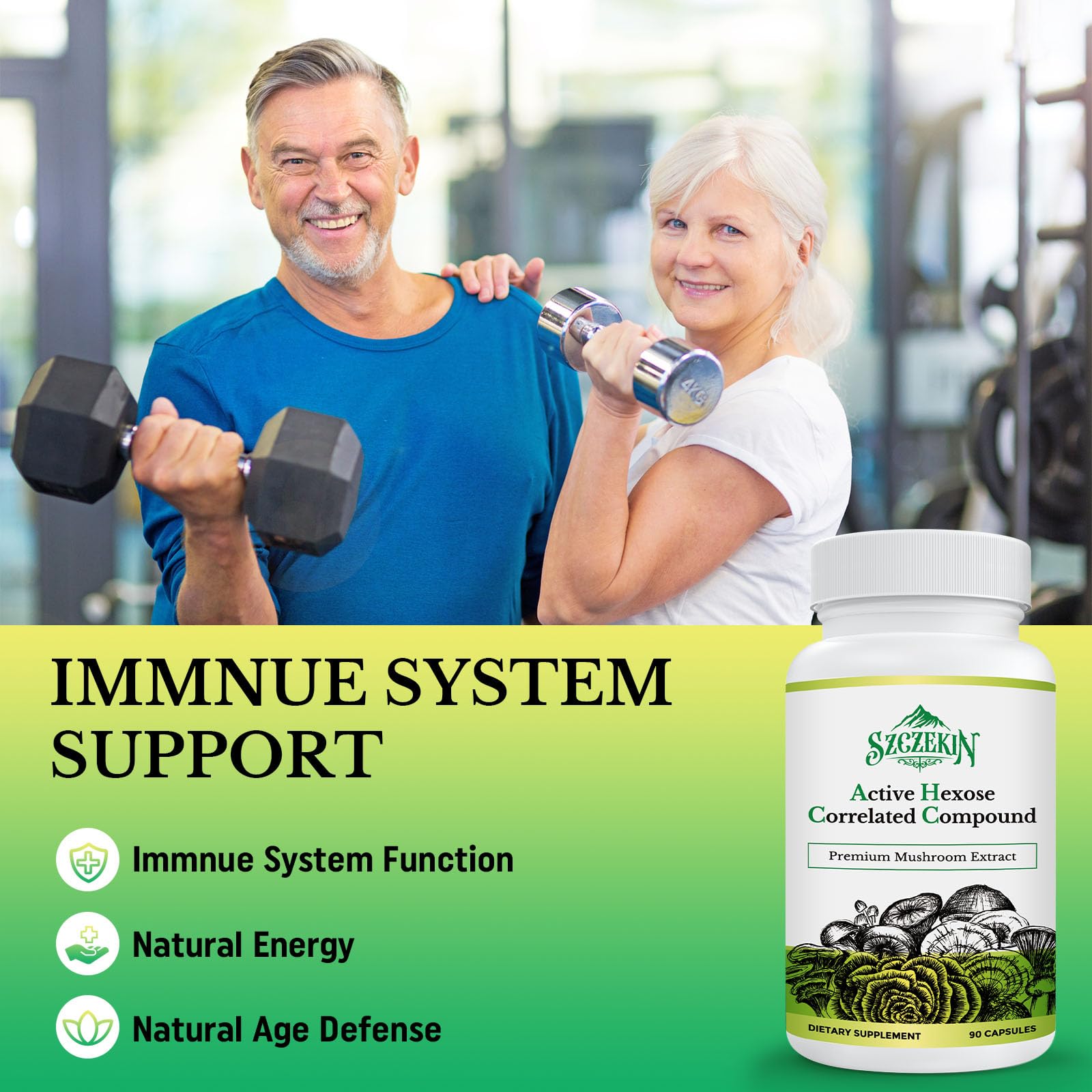 Reishi mushroom stress relief supplement