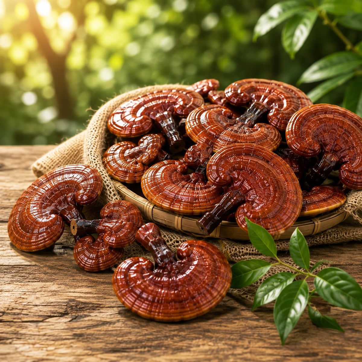 Reishi mushroom tea for immune support