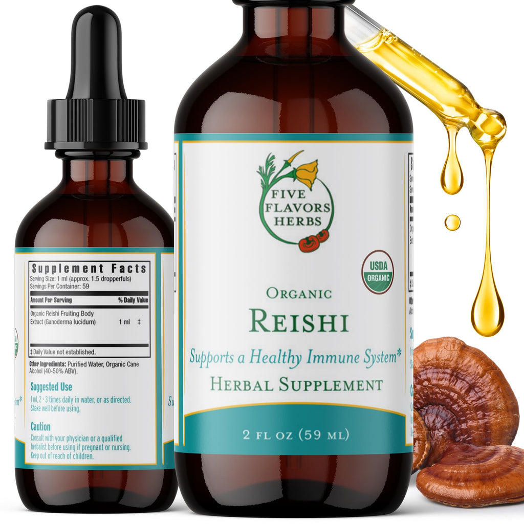 Reishi mushroom tincture for immune support
