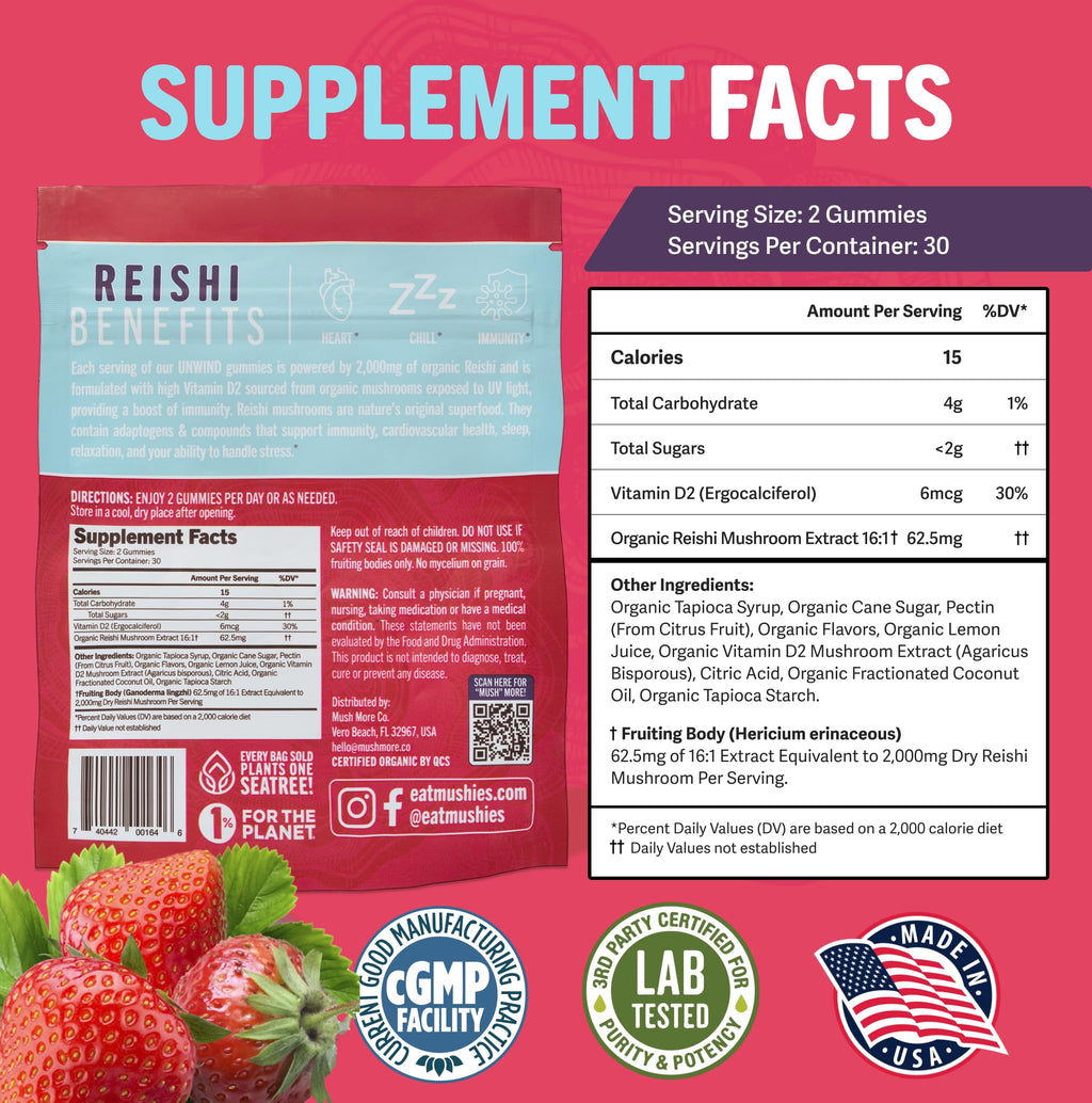 reishi mushrooms for overall wellness