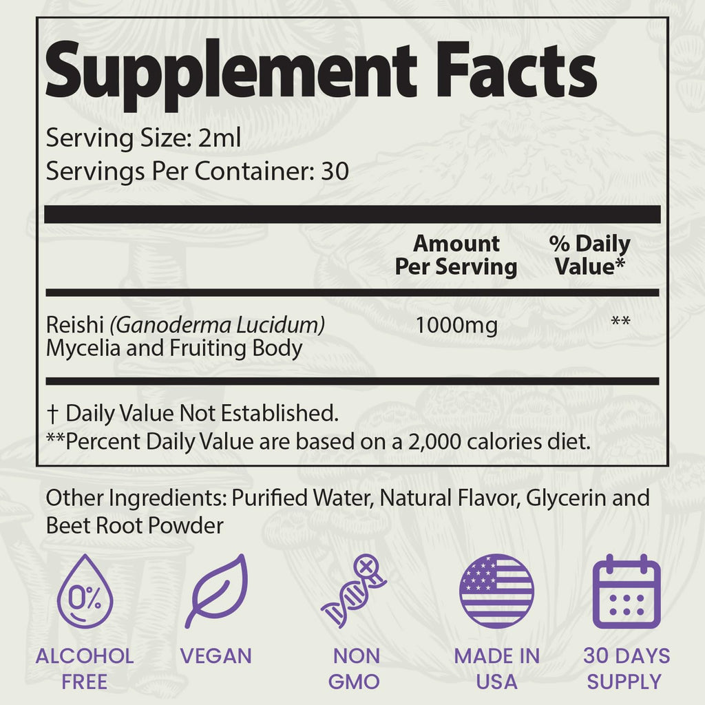 Reishi tincture for immune support