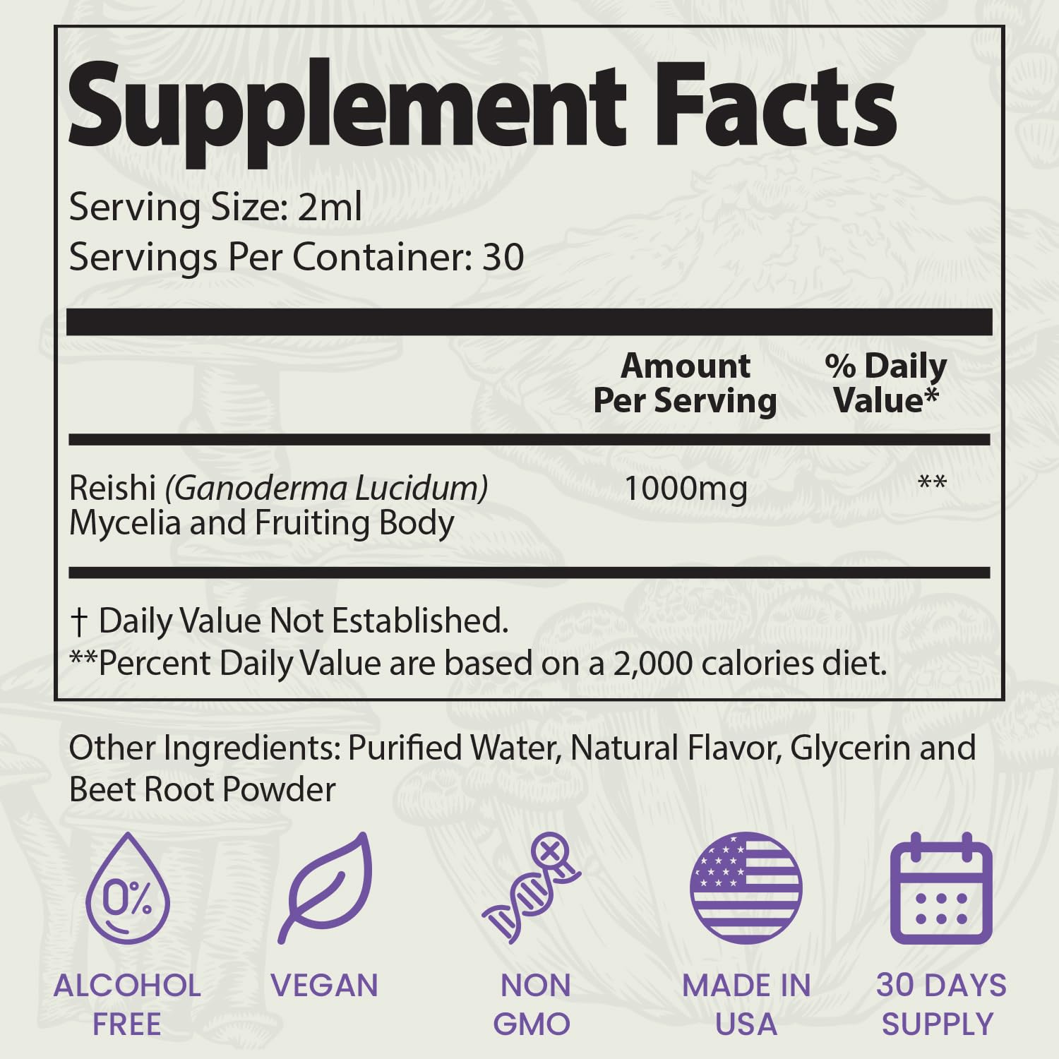 Reishi tincture for immune support
