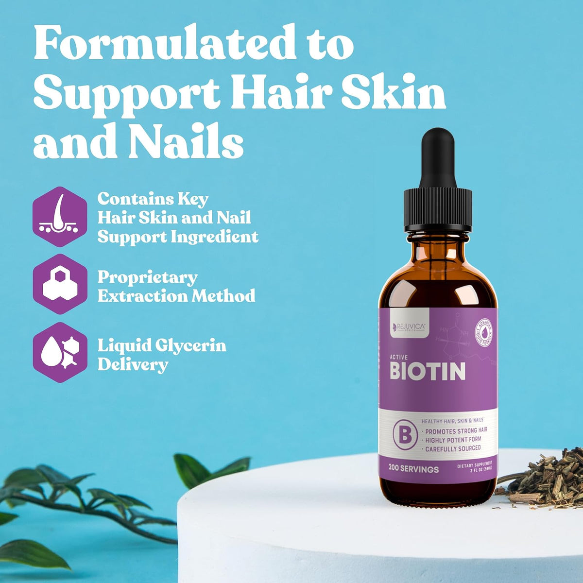 Rejuvica Health biotin supplement pack