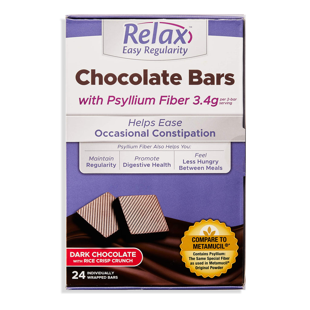 Relax Dark Chocolate psyllium bars