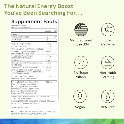 relaxation and focus drink mix