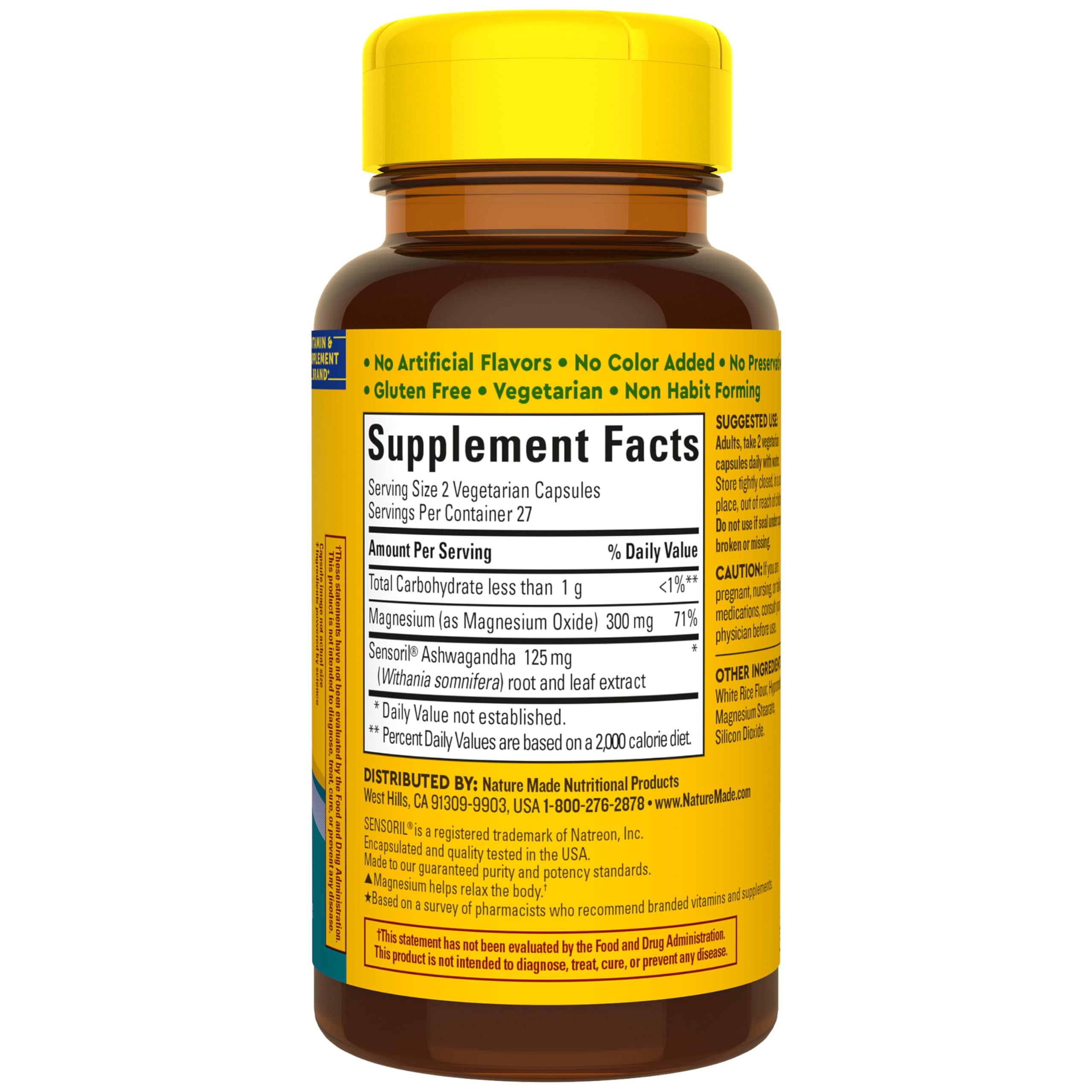 Relaxation capsules with ashwagandha extract