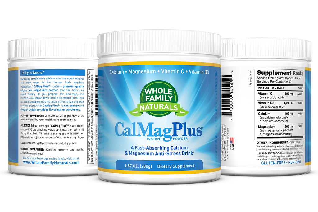 relaxation drink with calcium magnesium