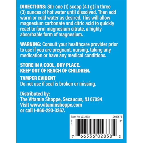 relaxation drink with magnesium powder