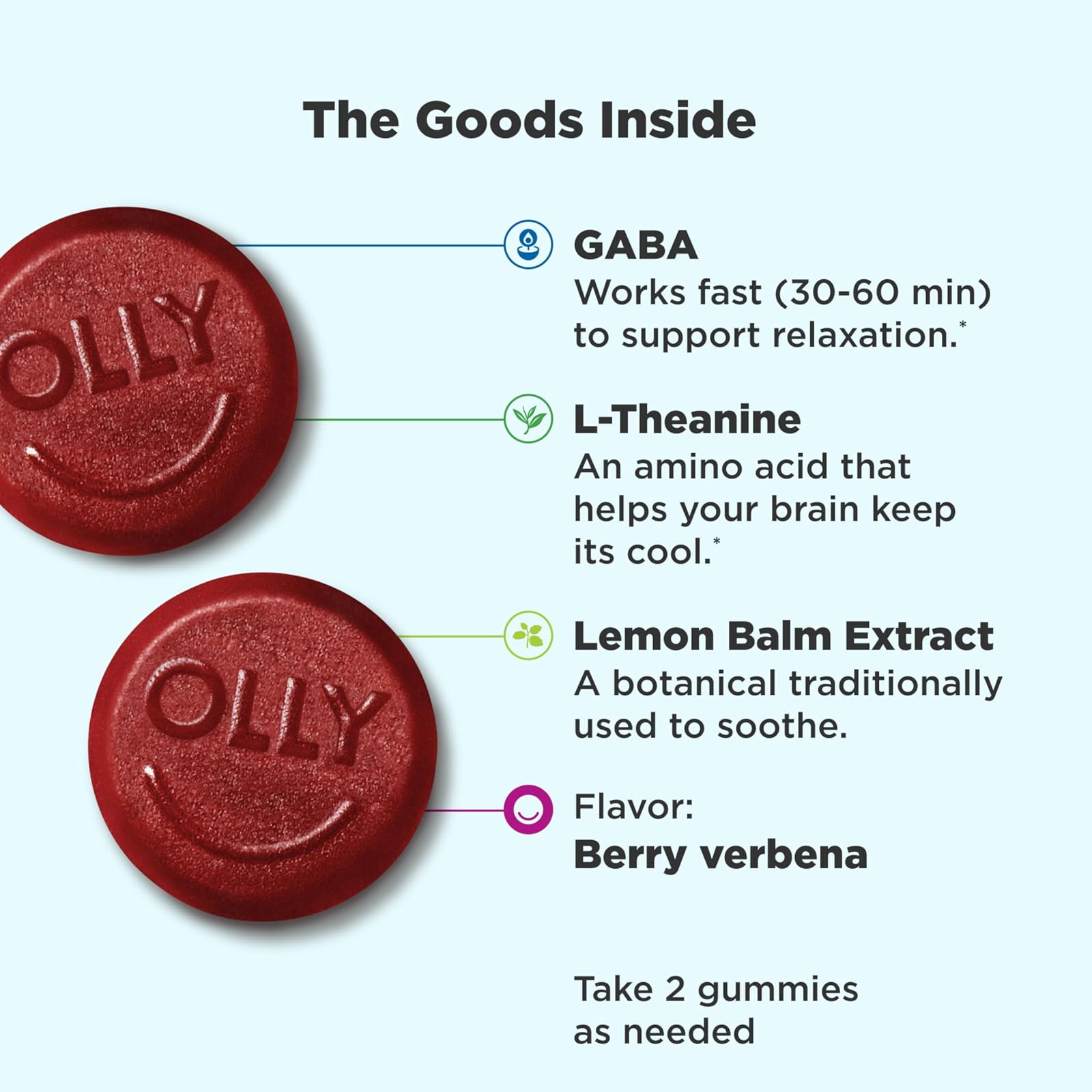 Relaxation support l-theanine gummies
