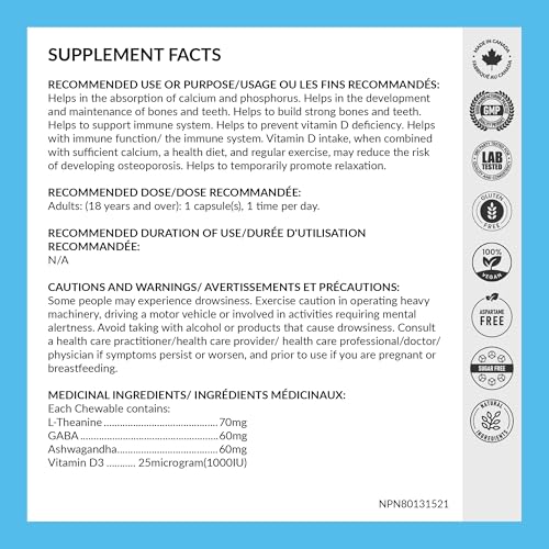 relaxation support with blended vitamins