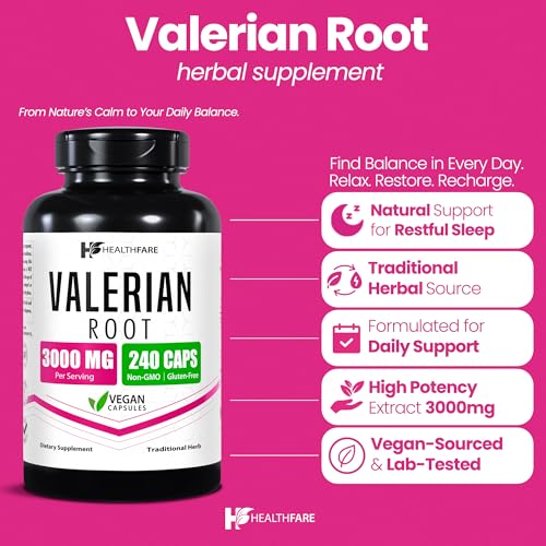 relaxation support with valerian capsules
