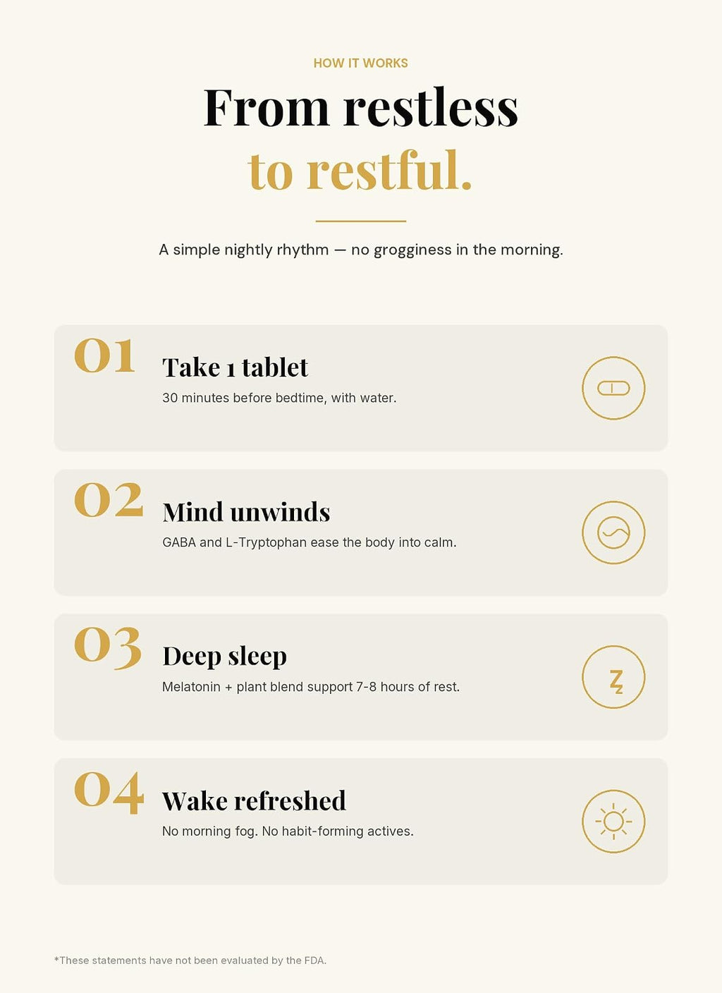 relaxation tablets for peaceful nights