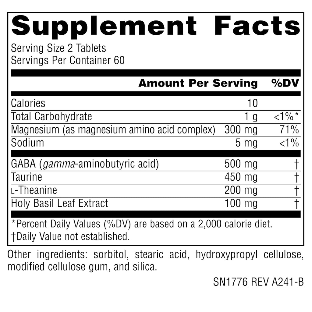 Relaxation with magnesium and theanine