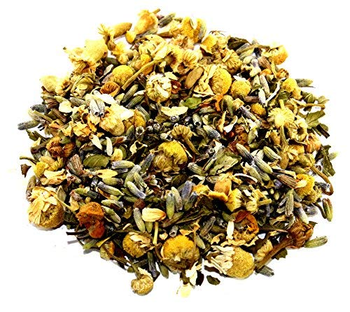 relaxing chamomile lavender herbal tea