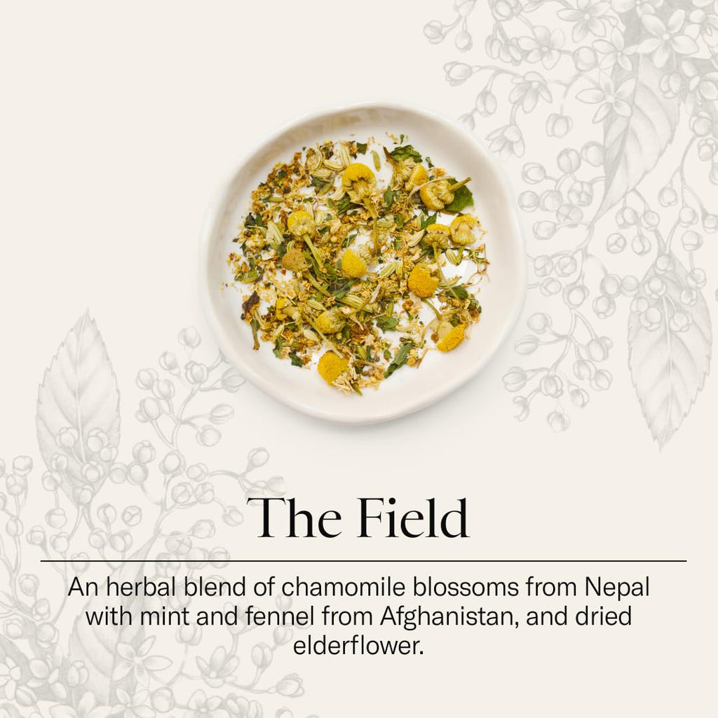 relaxing chamomile mint herbal tea