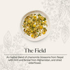 relaxing chamomile mint herbal tea