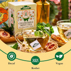 relaxing chamomile mint infusion