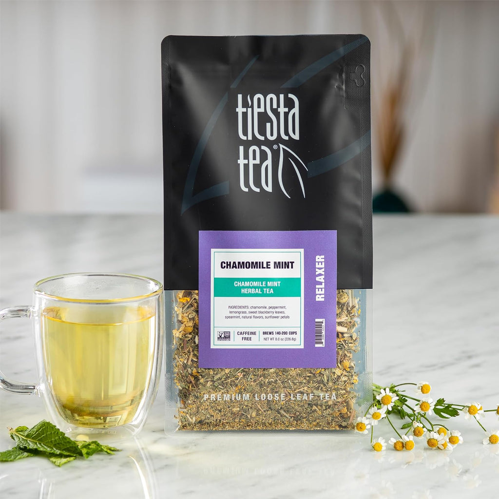 relaxing chamomile mint tea blend