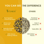 relaxing chamomile tea bags