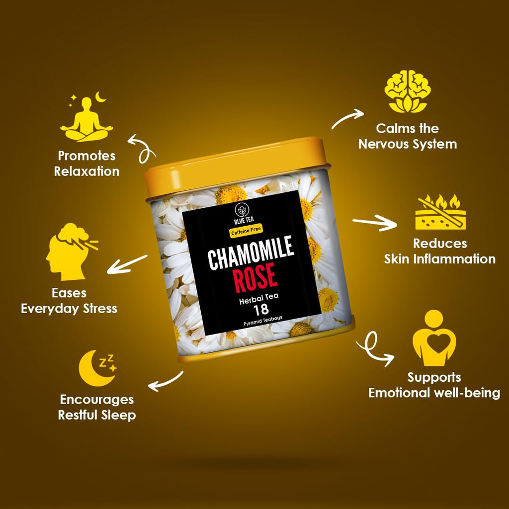 relaxing chamomile tea pyramid bags