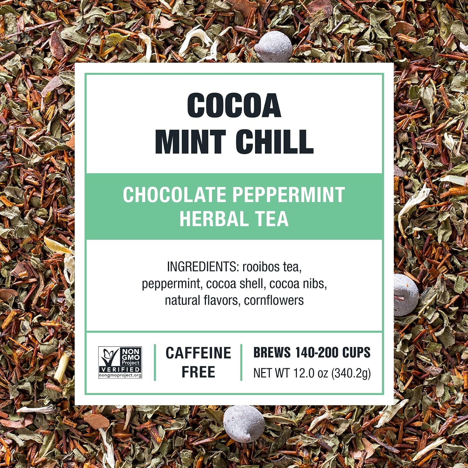 Relaxing chamomile tea with mint