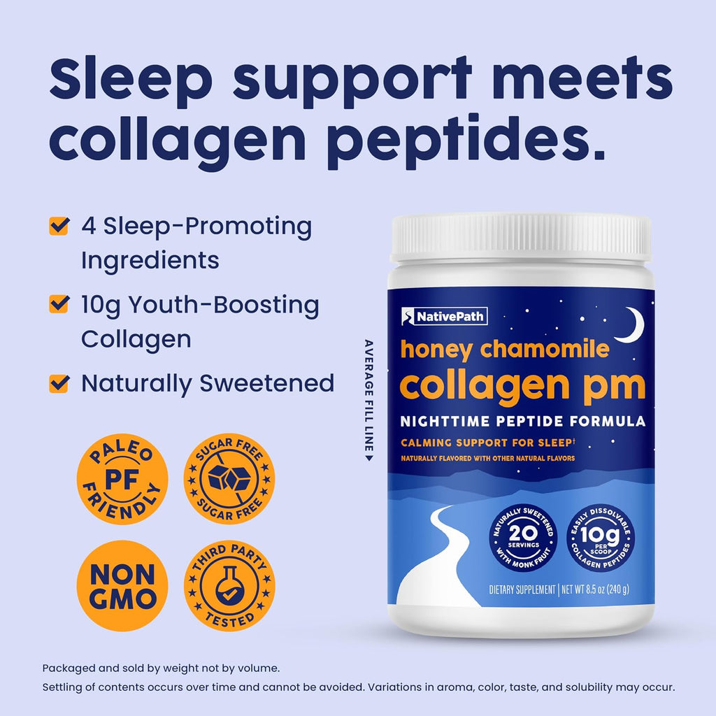 Relaxing collagen gummies for bedtime