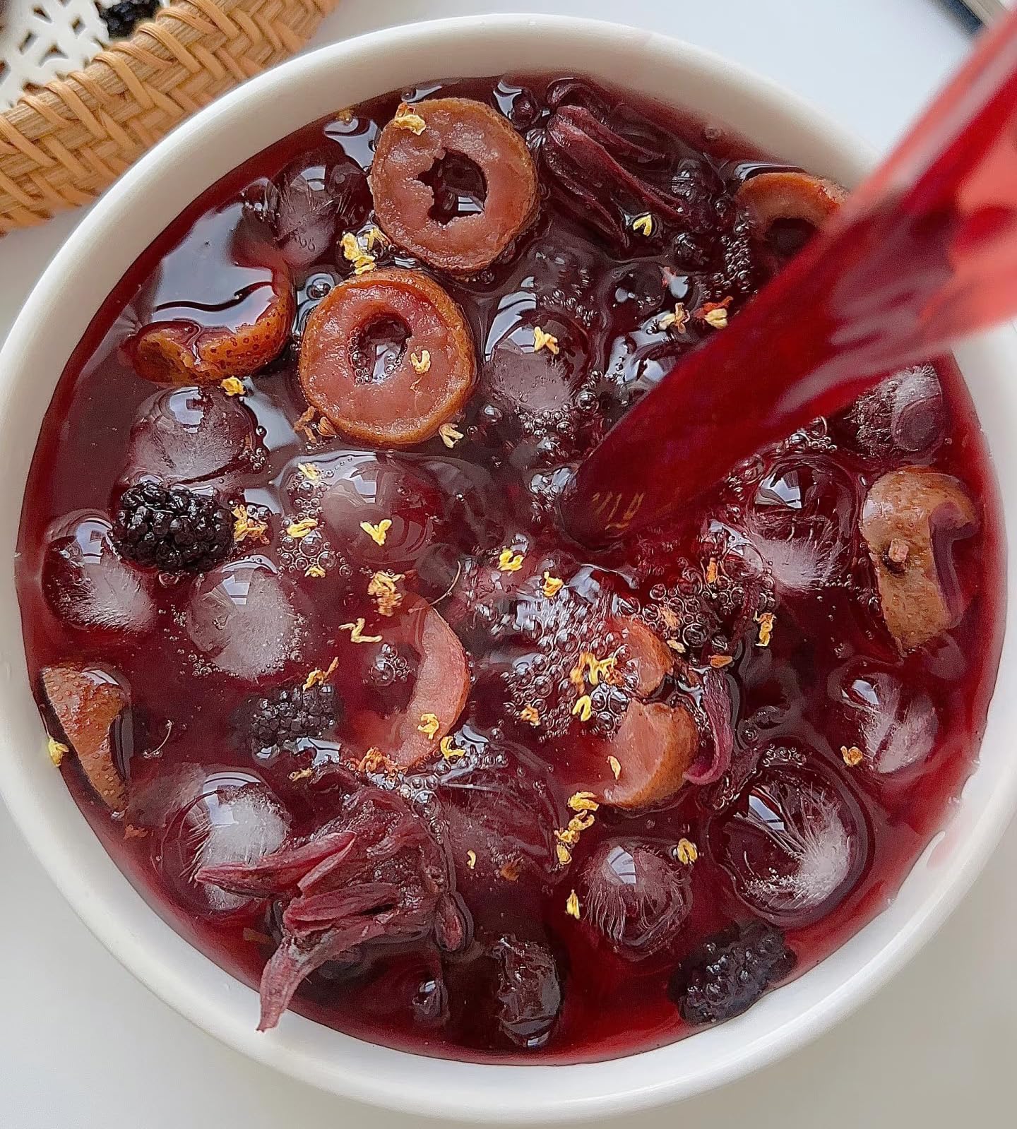 Relaxing Dried Hawthorn herbal tea experience