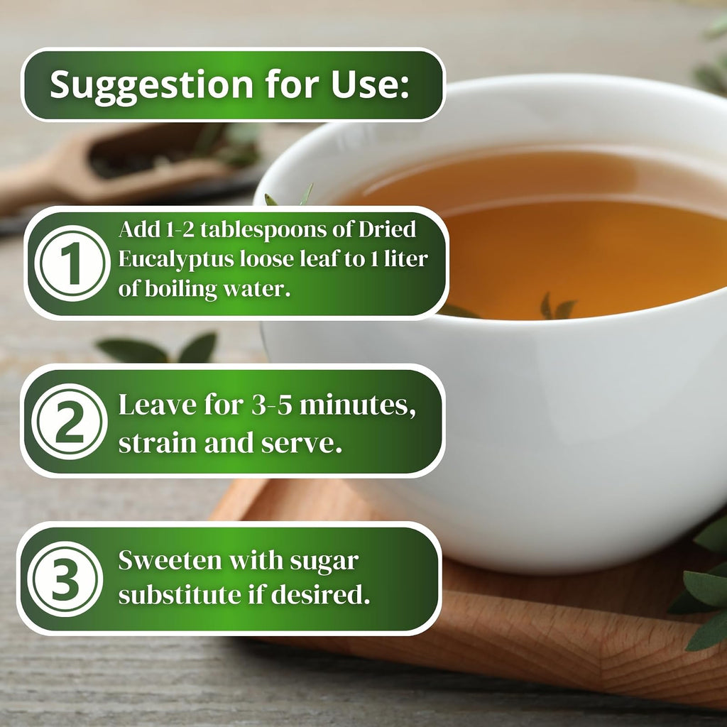 relaxing eucalyptus leaves herbal brew