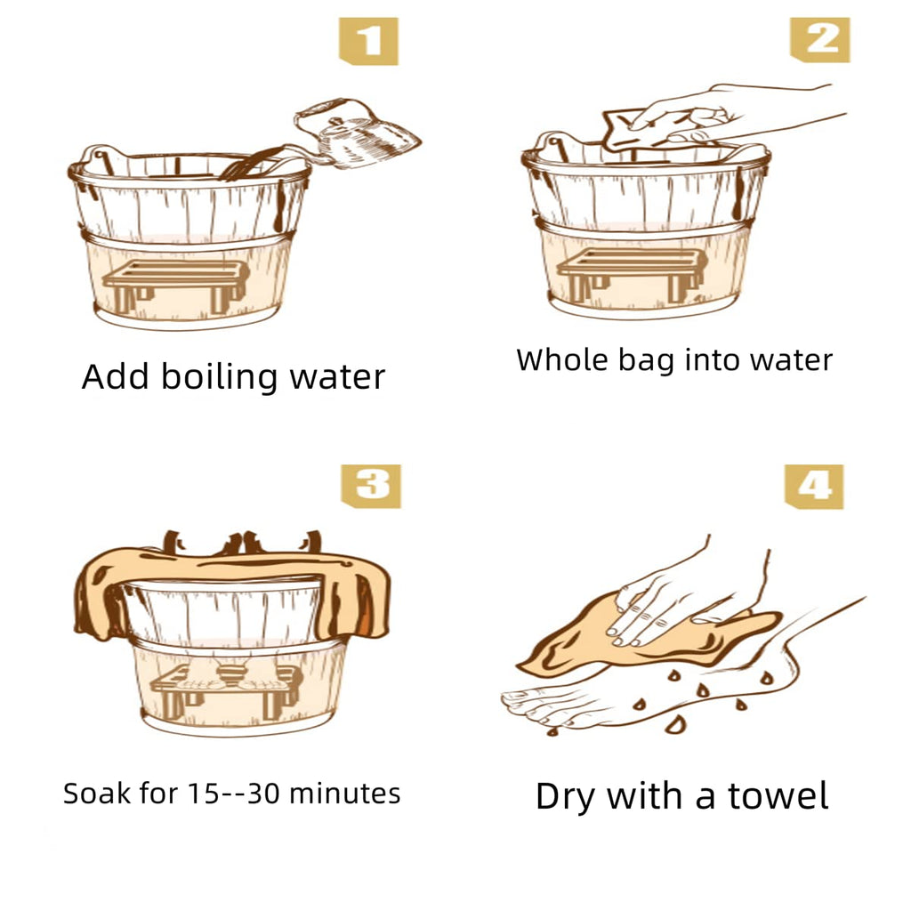 Relaxing foot bath for men and women