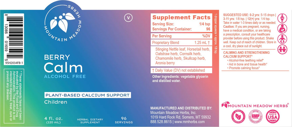 Relaxing herbal calcium for children