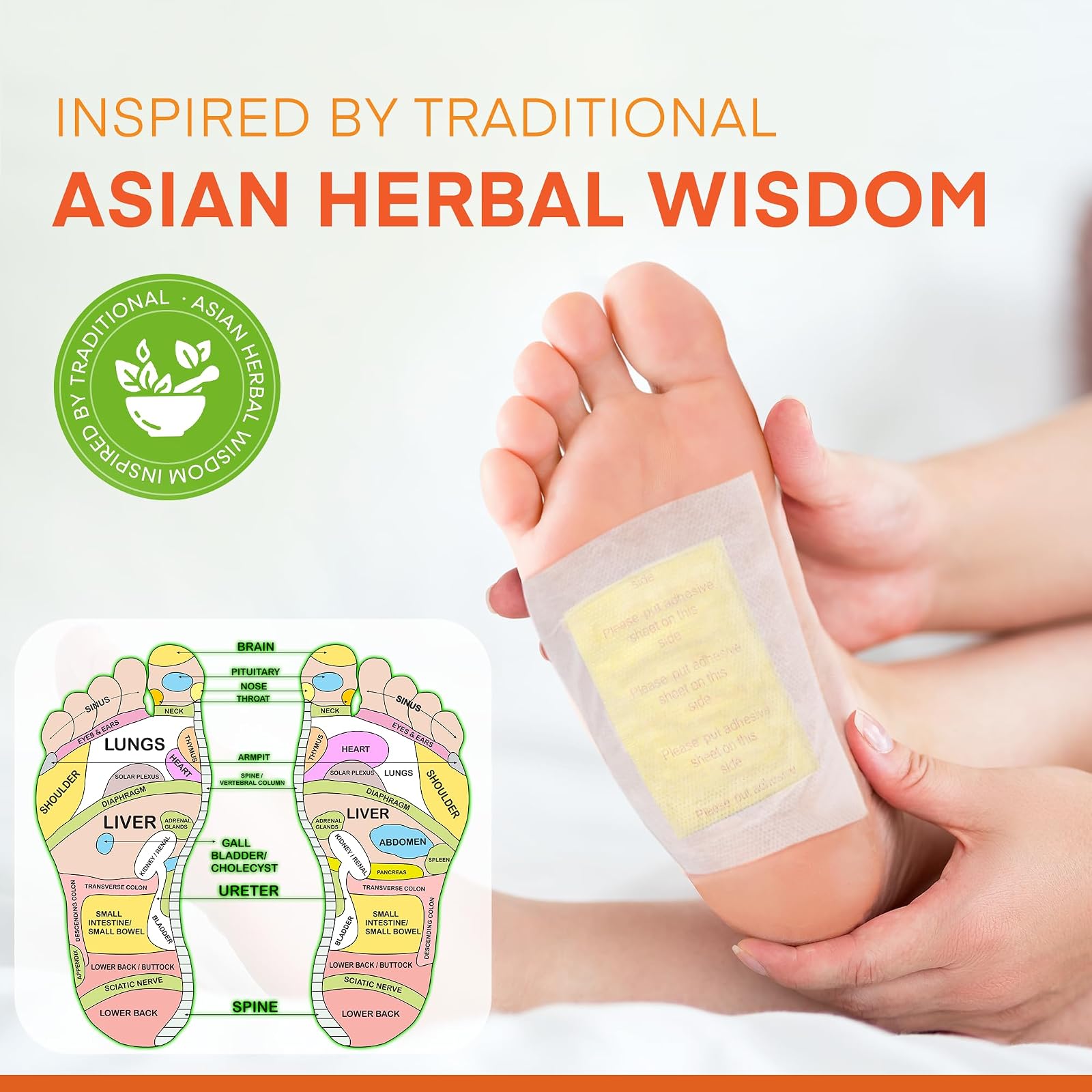 relaxing herbal foot pads for wellness