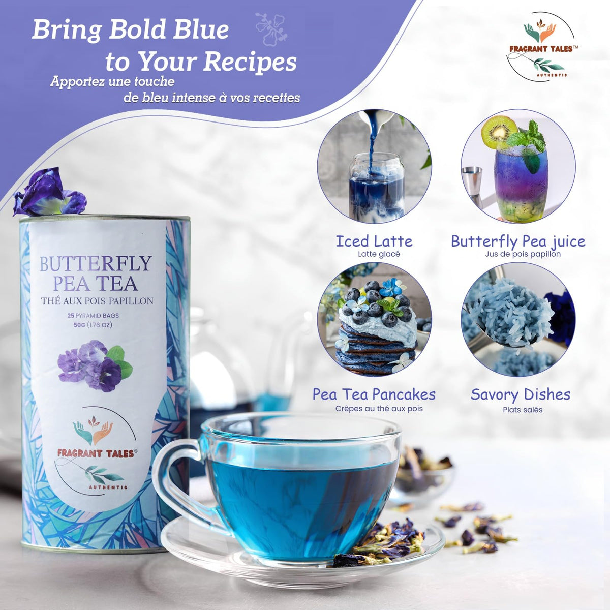 Relaxing herbal infusion experience