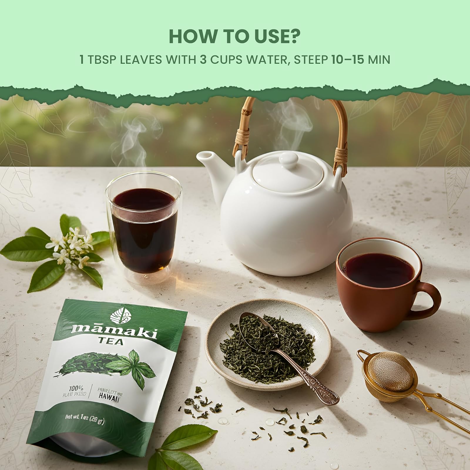 Relaxing herbal infusion for wellness